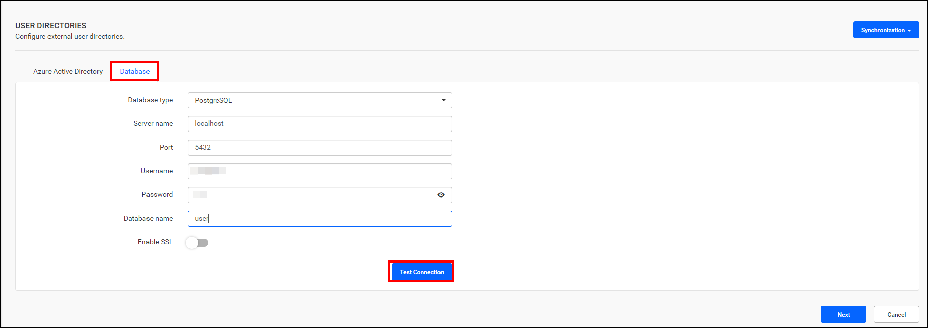 Configure database settings | Bold Reports Cloud Configure database settings | Bold Reports Cloud