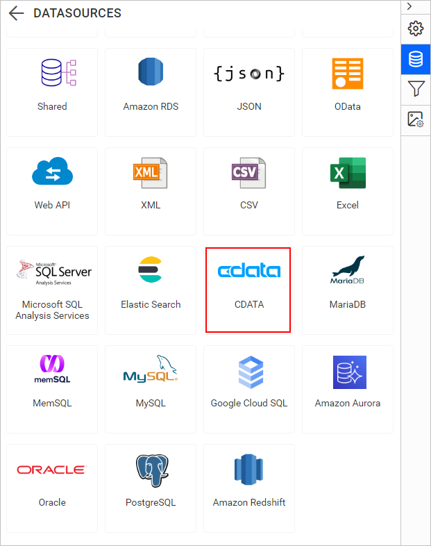 Connect to CDATA Data Source | Bold Reports Designer