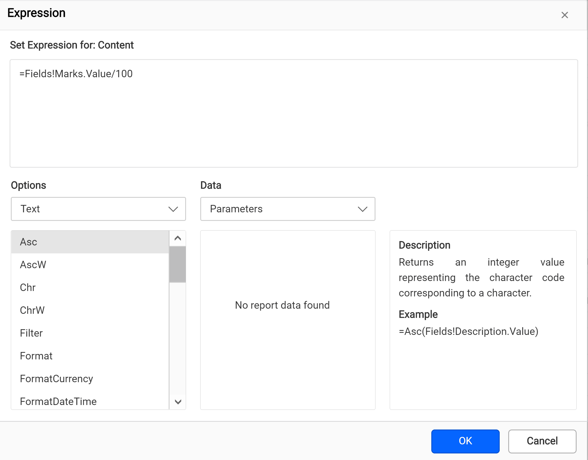 Remove additional zeroes | Bold Reports designer| Blazor