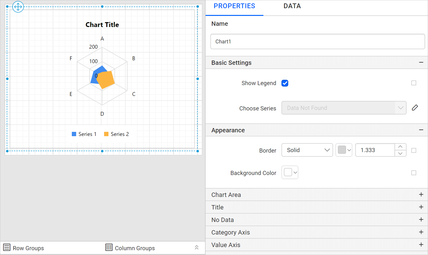 Radar Chart | Bold Reports | Bold Reports JavaScript