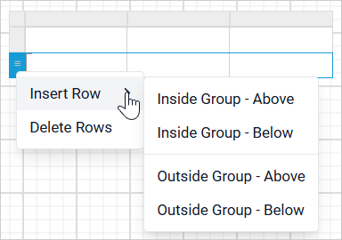 Insert or Delete a Row | Report Designer ASP.NET Core