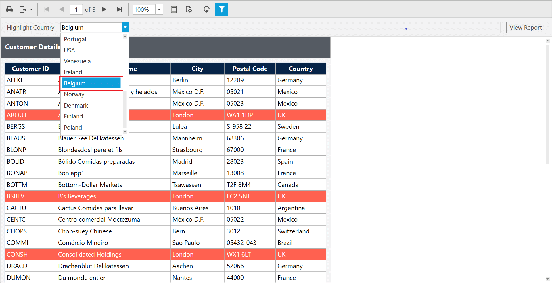Parameter Custom Properties WPF Reoprt Viewer