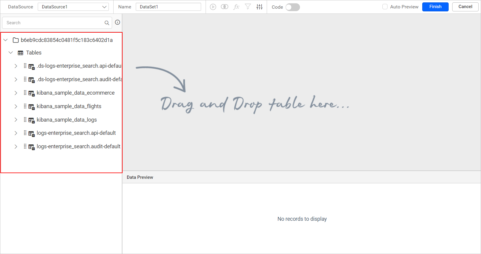 Connect To Elastic Search Data Source Report Designer