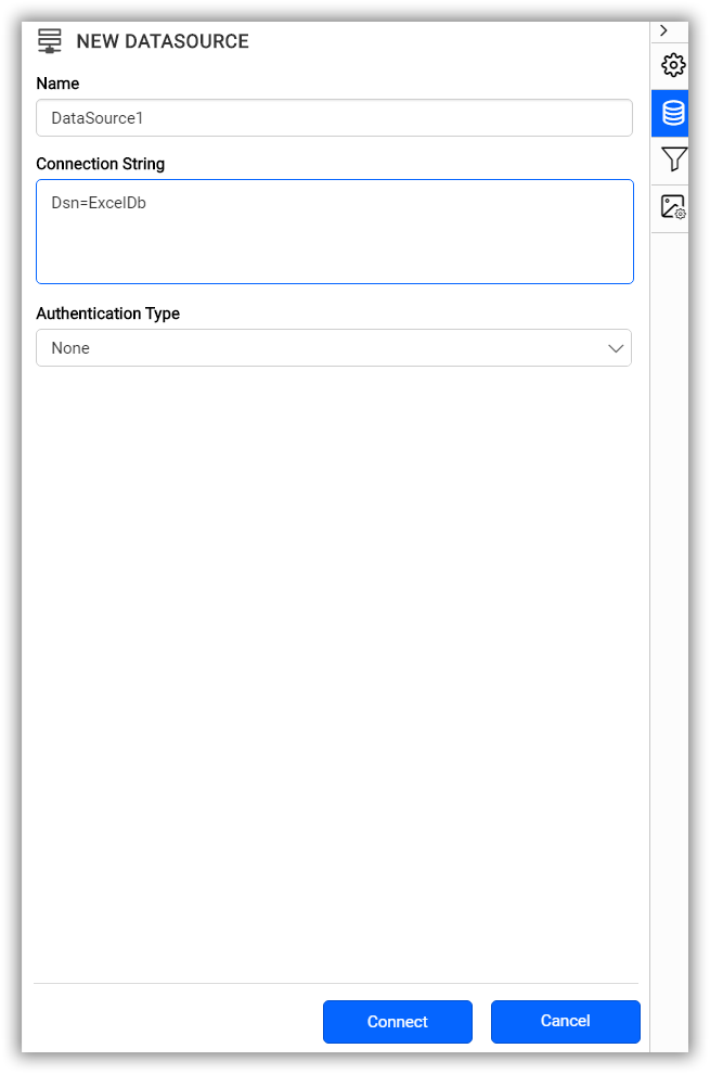 Create Report With Excel Datasource In Report Designer